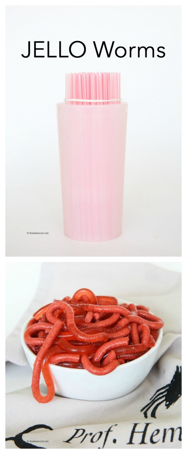 Halloween Party Food Jello Worms Recipe