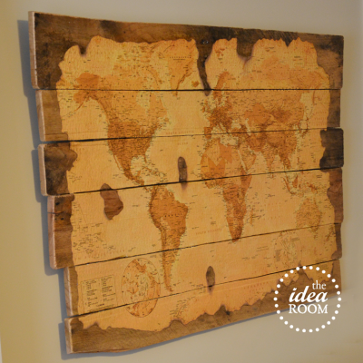 Wood Pallet Map Tutorial - The Idea Room
