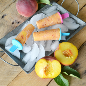 How to Make Peach Popsicles - The Idea Room