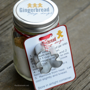 How to Make Gingerbread Playdough Recipe with Gift Kit - The Idea Room