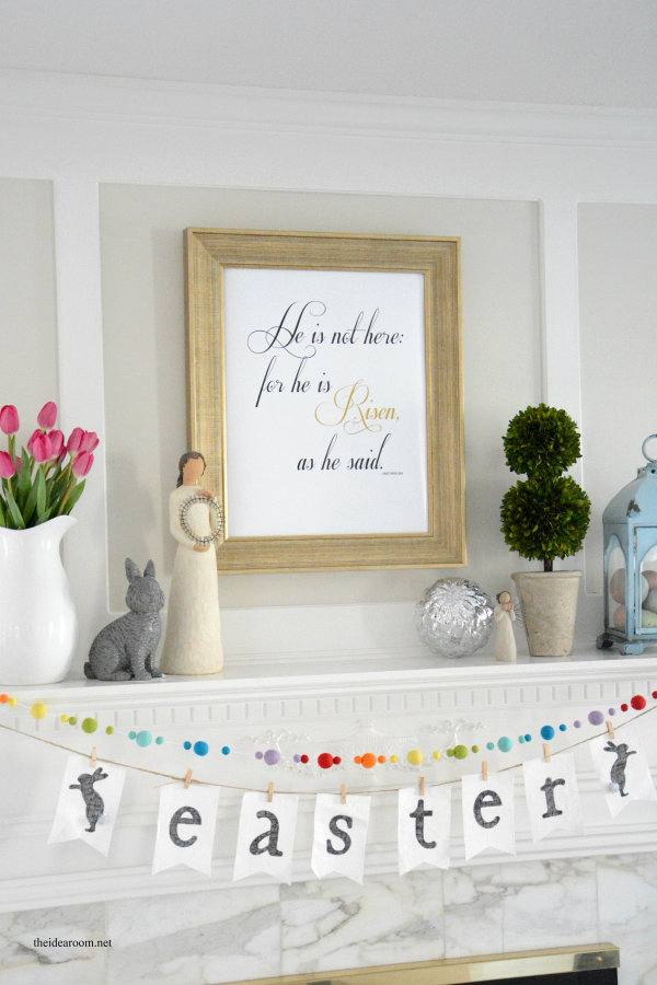 Free Easter Printable: “He Has Risen” Scripture Wall Art - The Idea Room