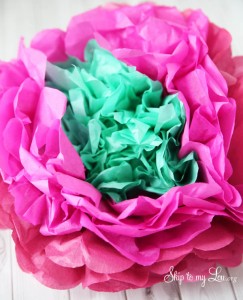 DIY Tissue Paper Flowers - The Idea Room