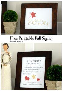 Printable Fall Signs - The Idea Room