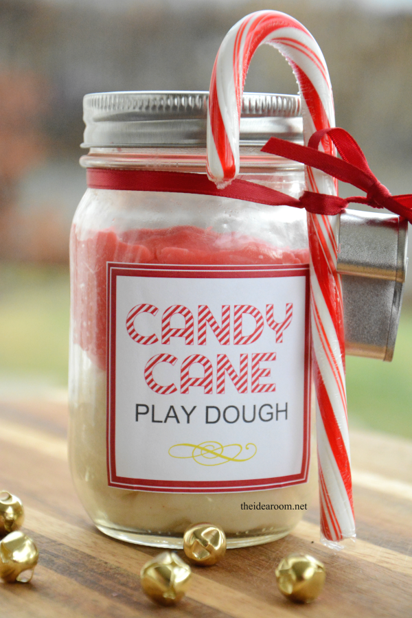 How to Make Candy Cane Playdough - The Idea Room