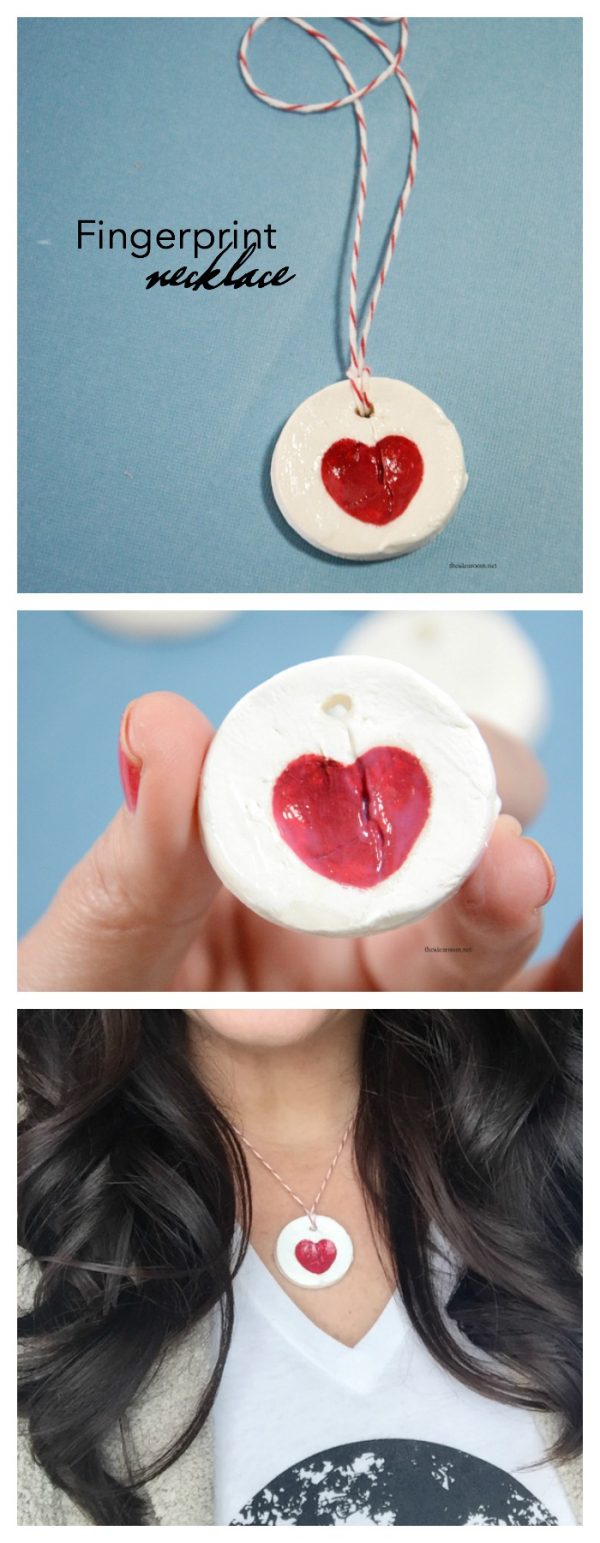 How to Make a Fingerprint Necklace - The Idea Room