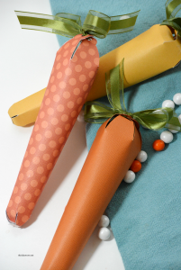 Simple Easter Craft: Carrot-Shaped Paper Gift - The Idea Room