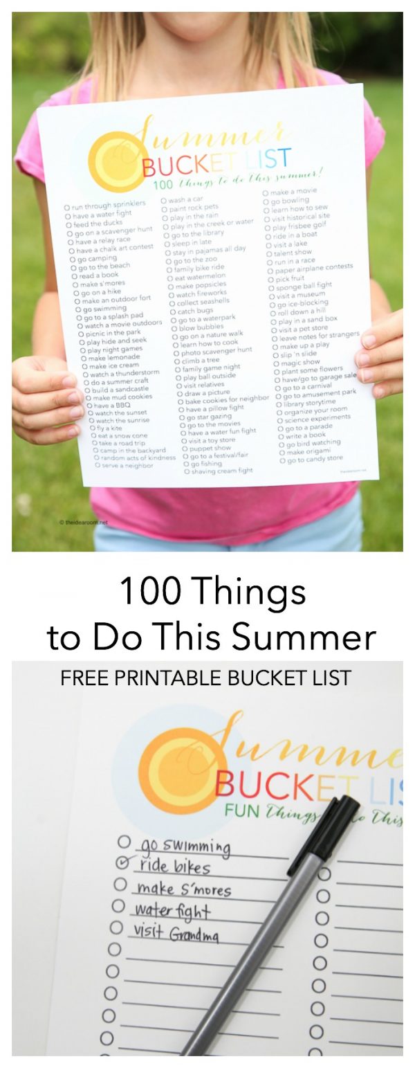Summer Bucket List: 100 Things to Do in Summer - The Idea Room