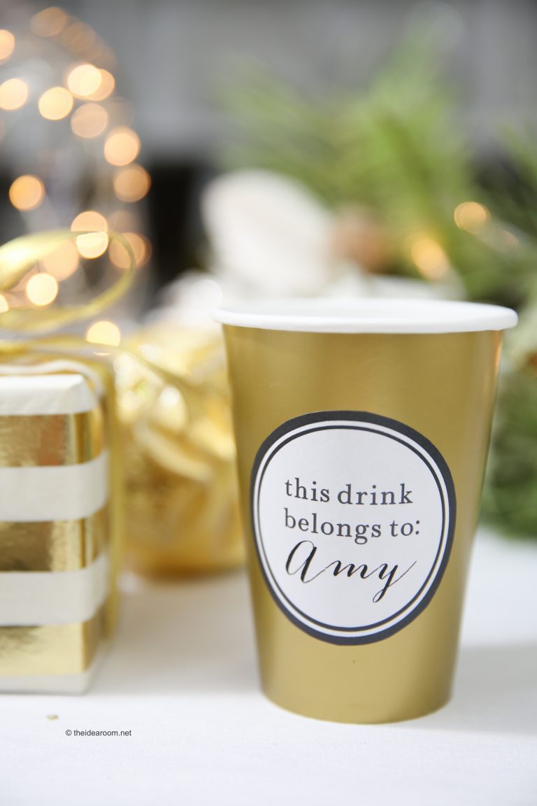 Printable Party Drink Labels