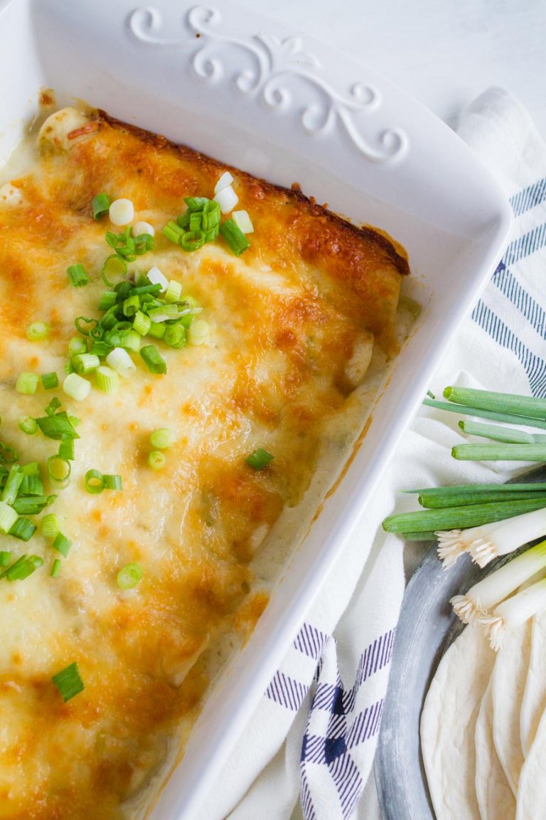 White Chicken Enchiladas Recipe