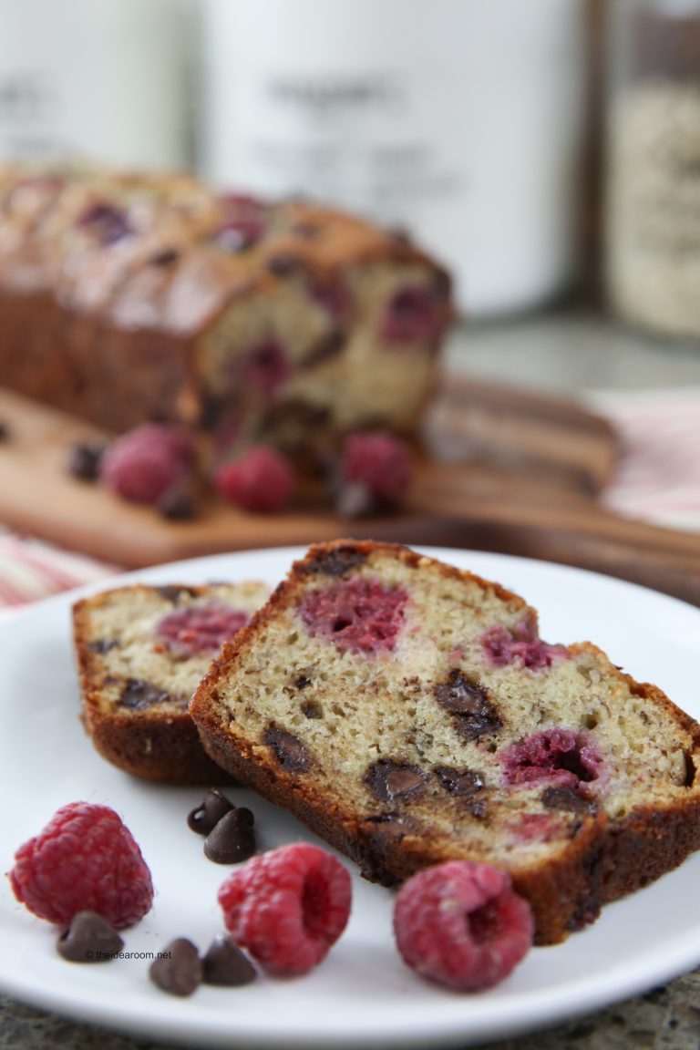 Raspberry Chocolate Chip Banana Bread Recipe Quick Bread