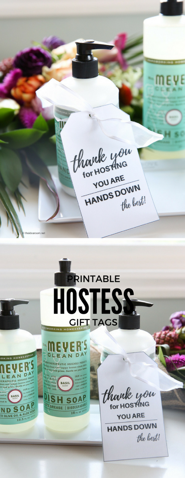 Hostess Gift and Printable Hostess Gift Tag - The Idea Room
