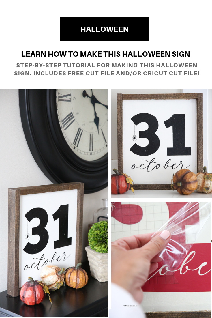 Make a October 31 Halloween Sign - The Idea Room