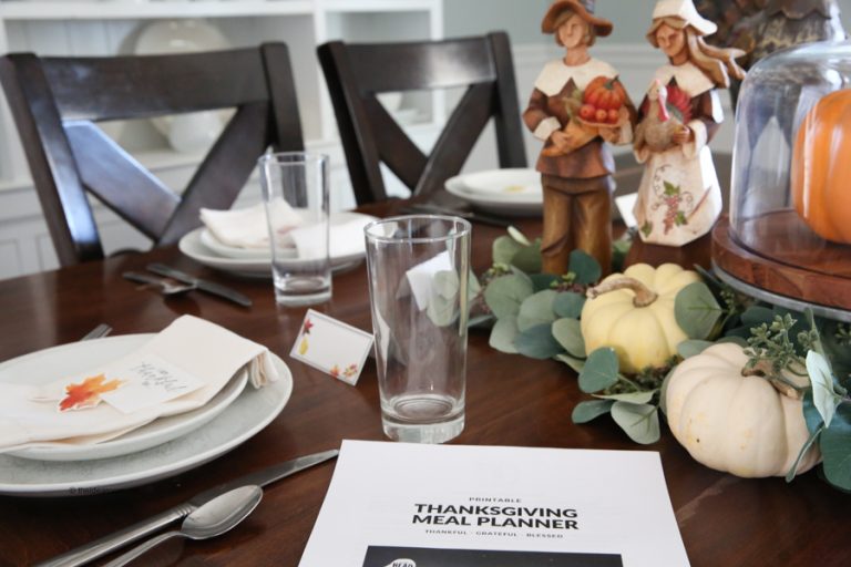 Free Printable Thanksgiving Meal Planner to Organize Your Feast - The ...