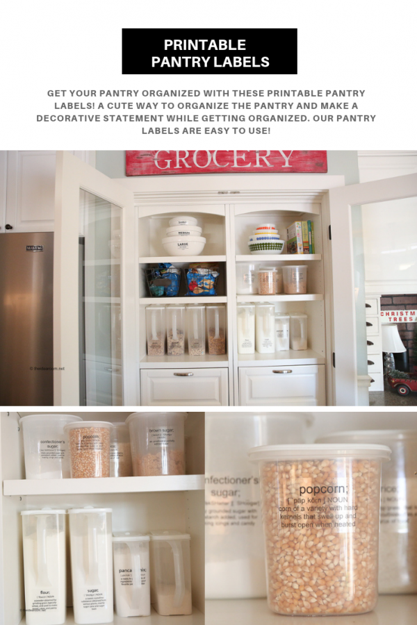 Printable Pantry Labels - The Idea Room