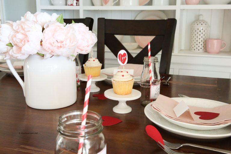 Valentine’s Day Printable Table Decor for Couples, Families, or Parties ...