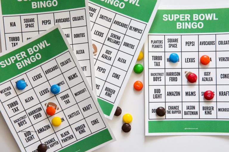 Super Bowl Bingo - The Idea Room