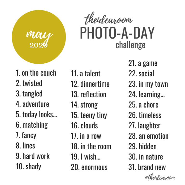 May Photo of the Day Challenge - The Idea Room