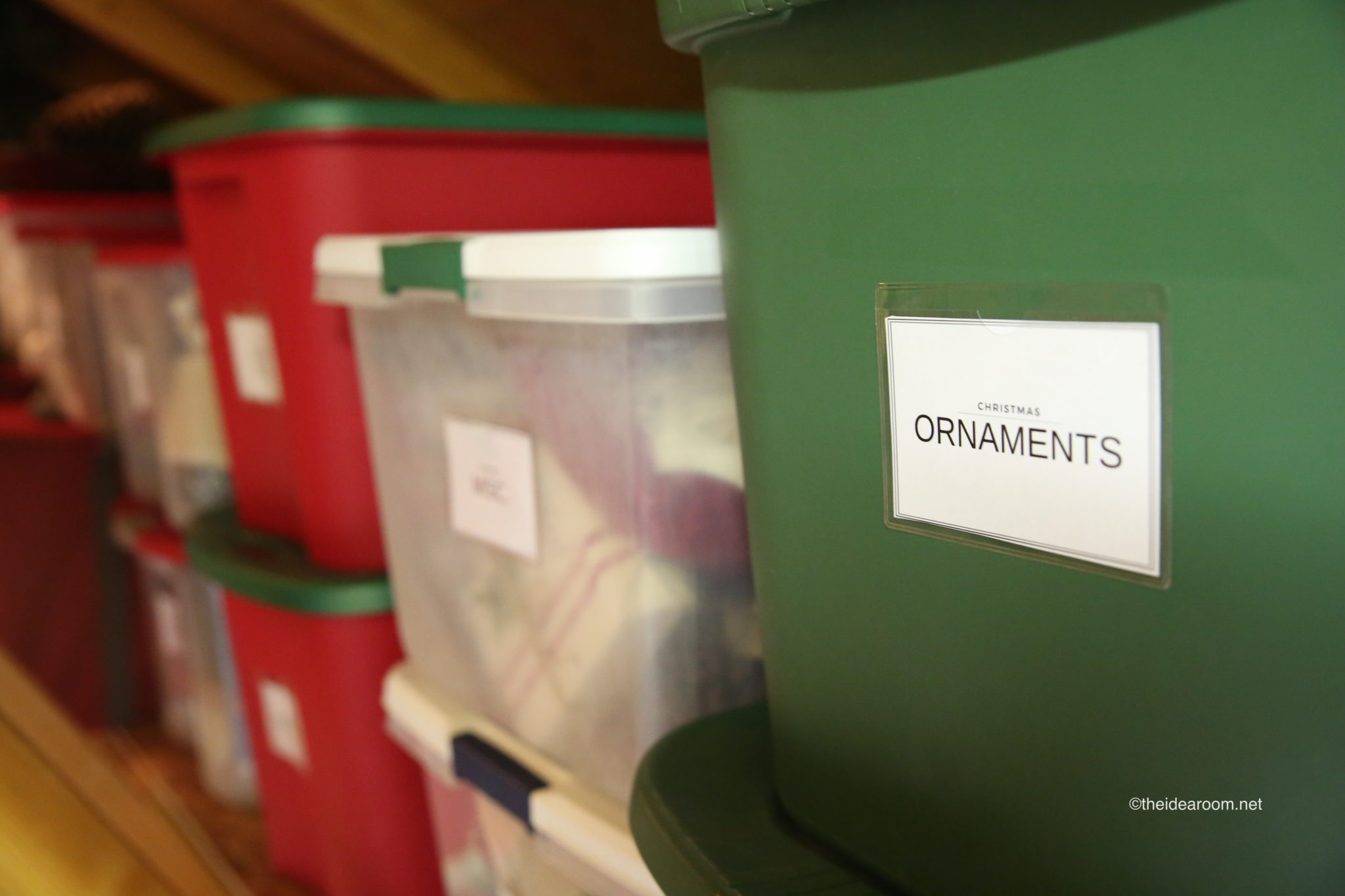 Holiday Decor Organization Labels - The Idea Room