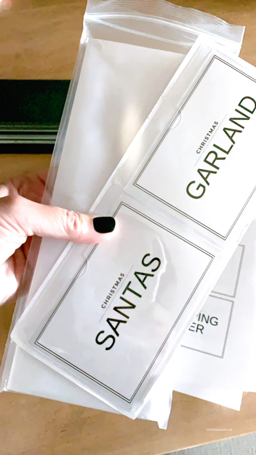 Holiday Decor Organization Labels - The Idea Room
