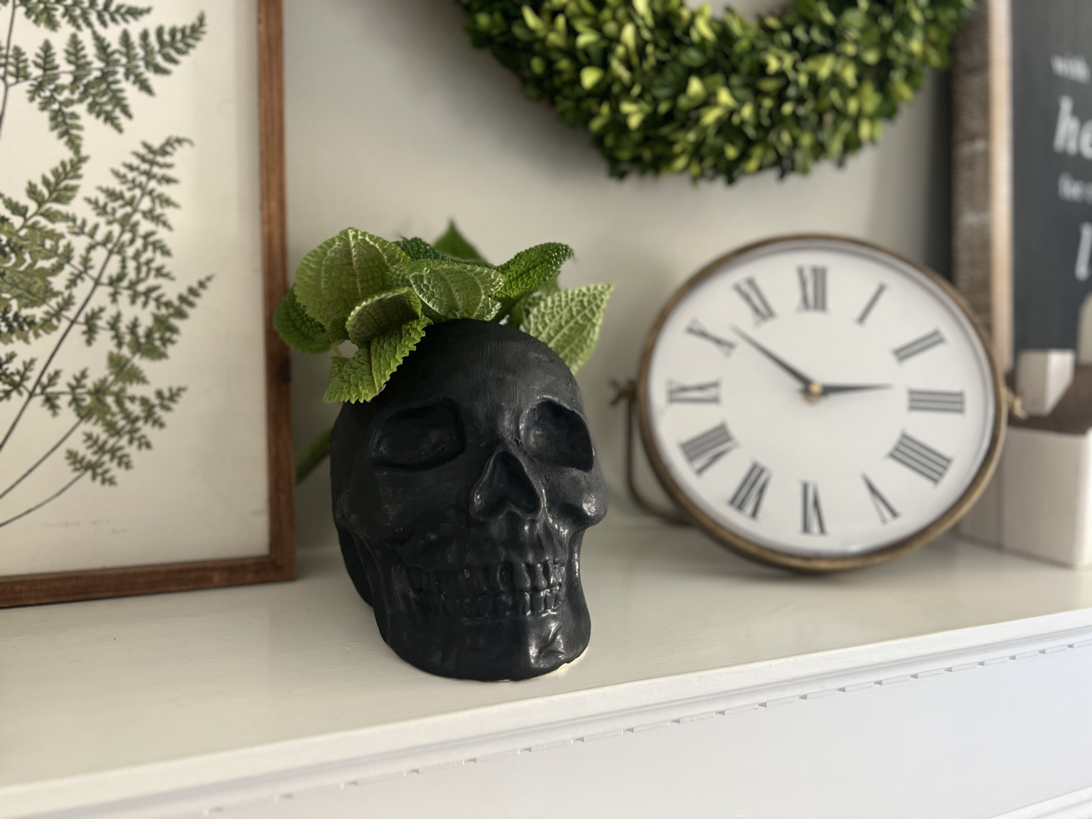 How to Make DIY Skull Head Planter Dupe - The Idea Room