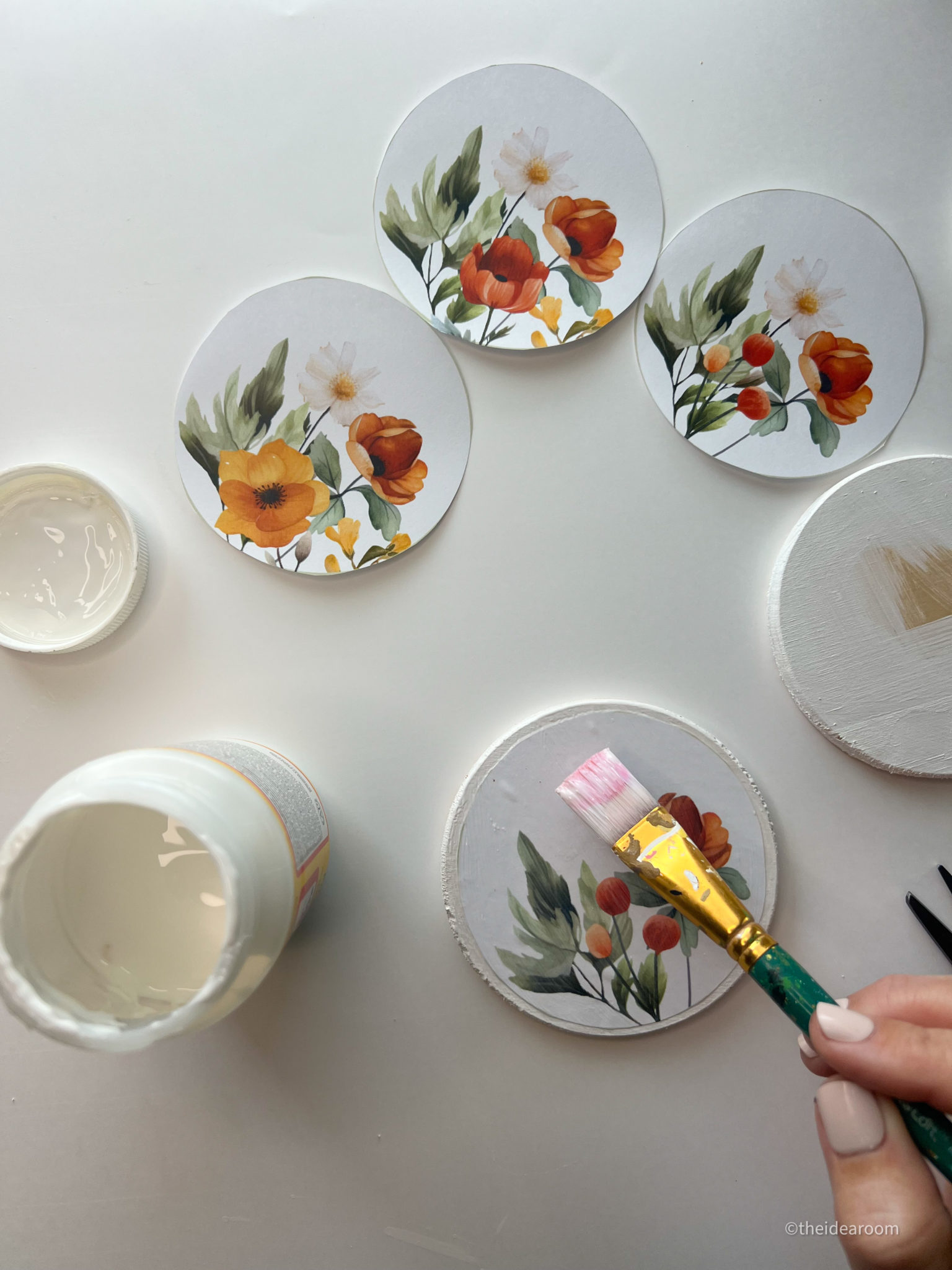 How to Make Cute Coasters for Spring - The Idea Room